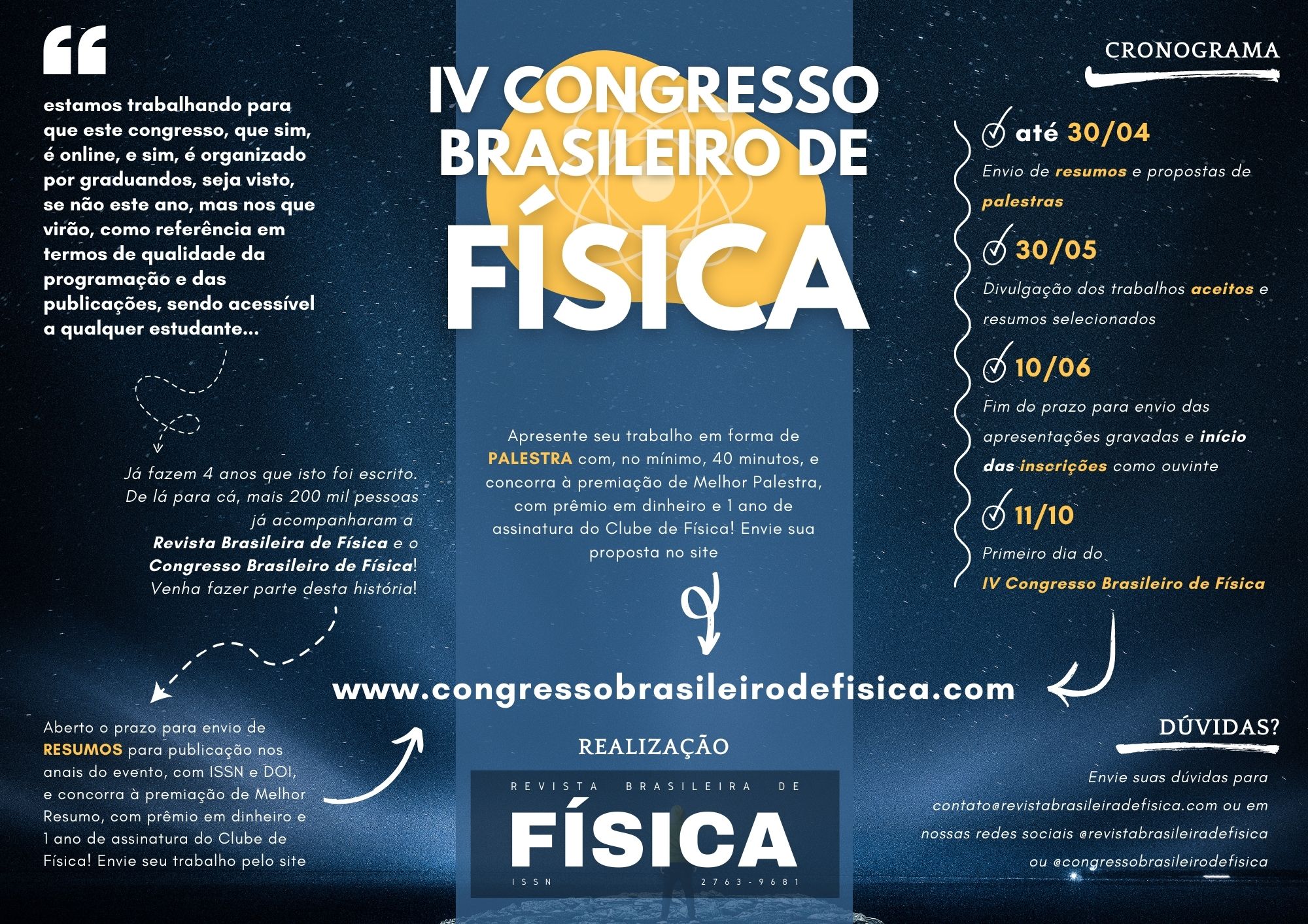 IV Congresso Brasileiro de Física – Revista Brasileira de Física